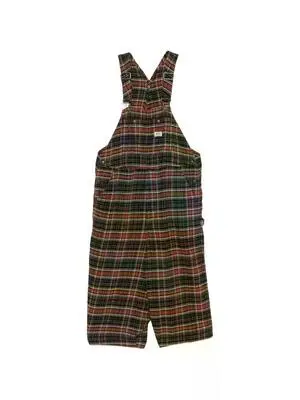 R13 Plaid-print Jumpsuit - Brown