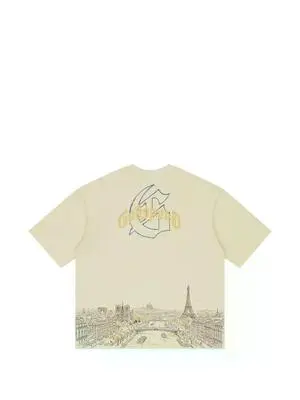 GODSPEED Paris Skyline Graphic-print T-shirt - Neutrals