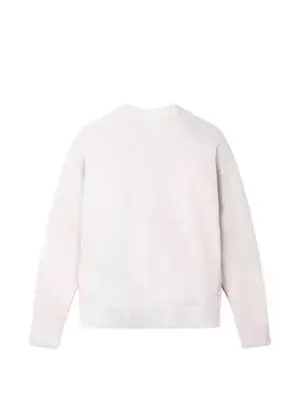 ROBERTO COLLINA Oversized Vanisé Sweater - White