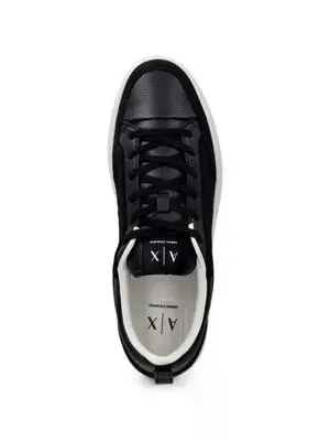 Armani Exchange Logo-pattern Suede Sneakers
