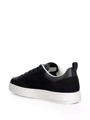 Armani Exchange Logo-pattern Suede Sneakers