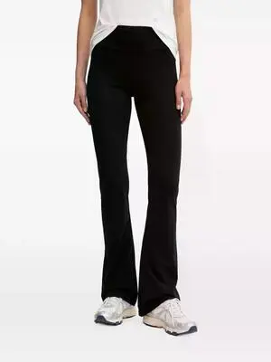 EA7 Logo-plaque Flared Trousers - Black