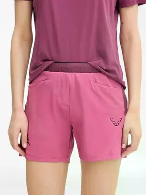 DYNAFIT Logo-print Elasticated-waistband Mini Shorts