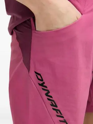 DYNAFIT Logo-print Elasticated-waistband Mini Shorts