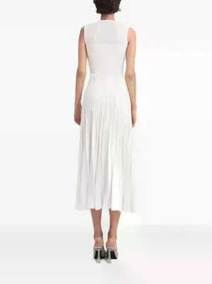 GEMY MAALOUF Heart-shape Pleated Midi Dress