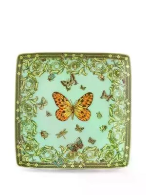 Versace Le Jardin Square Plate 12 Cm - Blue