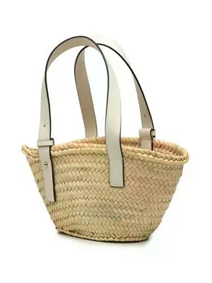 Loewe 2023 Small Raffia Anagram Basket Tote Bag