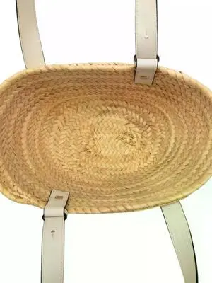 Loewe 2023 Small Raffia Anagram Basket Tote Bag