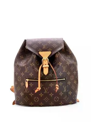 LOUIS VUITTON Montsouris Monogram Canvas Backpack - Brown