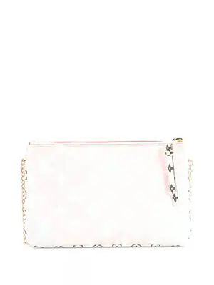 LOUIS VUITTON Double Zip Pochette Limited Edition Colored Monogram Giant Clutch Bag - Pink