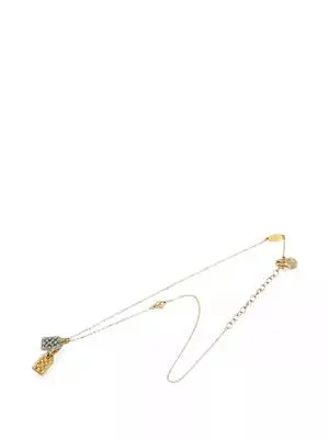 LOUIS VUITTON Tone Plated Nanogram Pendant Necklace - Gold
