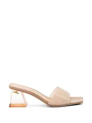 GIANVITO ROSSI Cosmic Block-heel Mules - Pink
