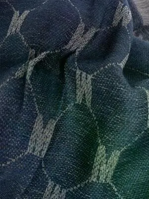 Moschino Monogram-print Frayed Scarf