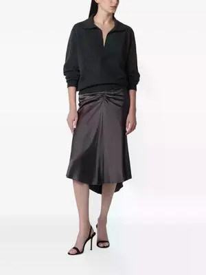 Victoria Beckham Polo-collar Sweater - Grey