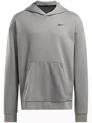 REEBOK Strength Logo-embroidered Hoodie - Grey