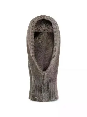 Paul & Shark Ribbed Knit Balaclava - Brown
