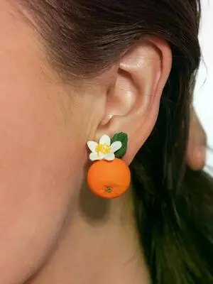 JENNIFER BEHR Tangelo Earrings - Orange