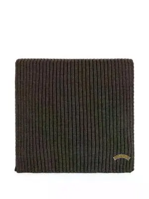 Paul & Shark Ribbed-knit Scarf - Brown