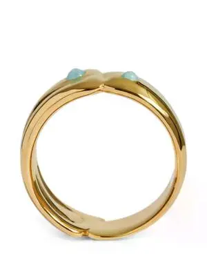 Monica Vinader Hammered Ring - Gold