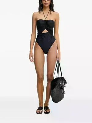 Patrizia Pepe Cut-out Ruched Swimsuit