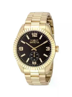 INVICTA Specialty Fluted Bezel Watch - Black