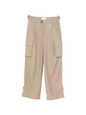 FOUND Pleated Detail Button-tab Cargo Pants