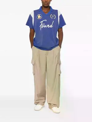 FOUND Pleated Detail Button-tab Cargo Pants
