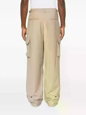 FOUND Pleated Detail Button-tab Cargo Pants