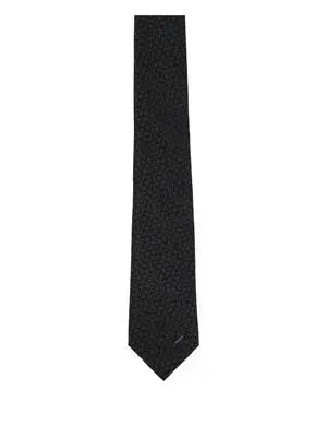 Gucci Patterned Tie - Black