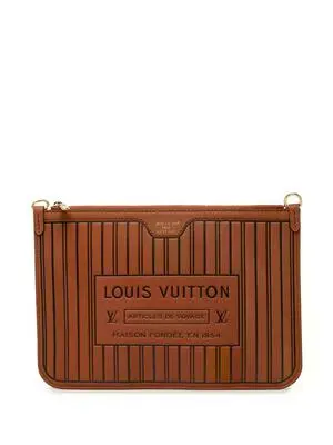 LOUIS VUITTON 2021-2026 Calfskin Neverfull Inside Out Mm Pouch - Brown
