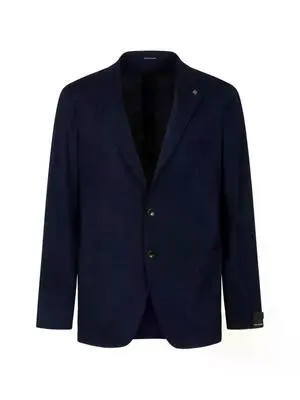 Tagliatore Herringbone-weave Blazer - Blue