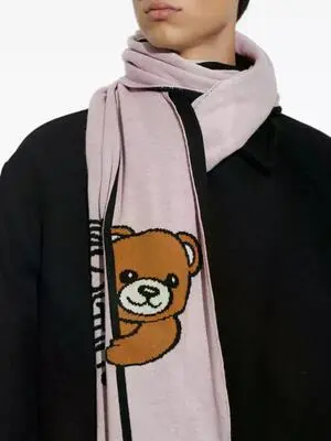 Moschino Teddy Bear Motif Scarf