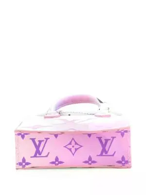 LOUIS VUITTON Petit Sac Plat Bag Spring In The City Monogram Giant Canvas Crossbody Bag - Pink