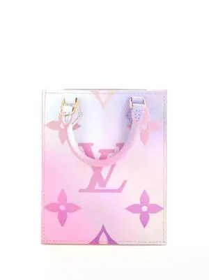 LOUIS VUITTON Petit Sac Plat Bag Spring In The City Monogram Giant Canvas Crossbody Bag Pink