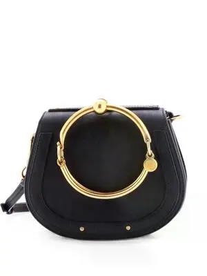 Chloé Nile Leather Small Crossbody Bag - Black