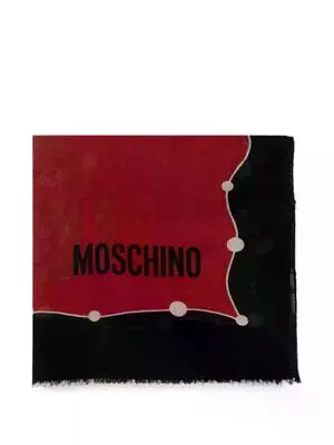 Moschino Teddy Bear Logo Scarf