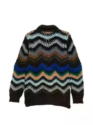 Sacai Panelled Wool-blend Coat