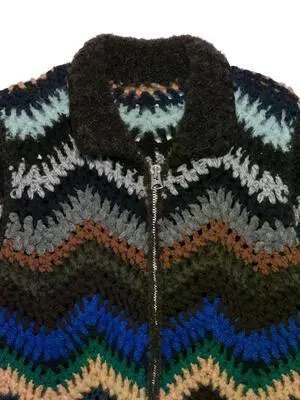 Sacai Panelled Wool-blend Coat