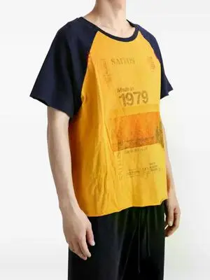 SAITOS Graphic-print Raglan-sleeve T-shirt