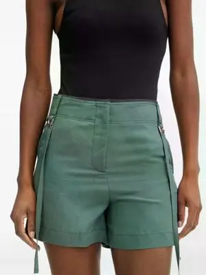 Patrizia Pepe Logo-plaque Strap-detail Shorts