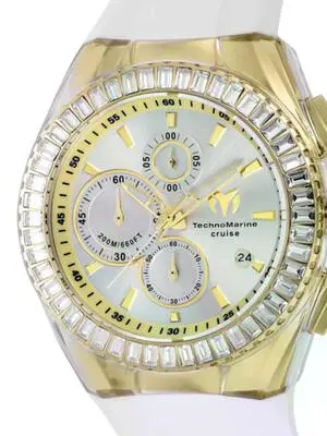 TECHNOMARINE Cruise 45mm Crystal-embellished Watch - Silver