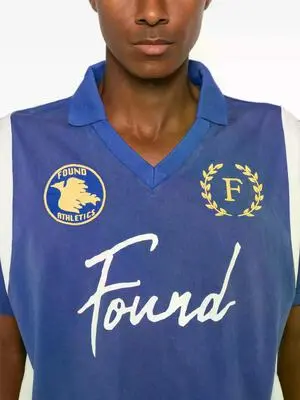 FOUND Premier League Logo-print Panelled T-shirt