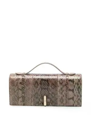 MALONE SOULIERS May Snake-effect Leather Tote Bag - Neutrals