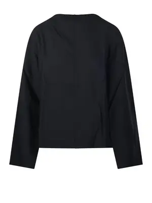 Studio Nicholson Eorsa Boat Neck Blouse - Black
