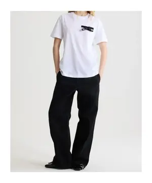 PATOU Bow Detailed Crewneck T-shirt