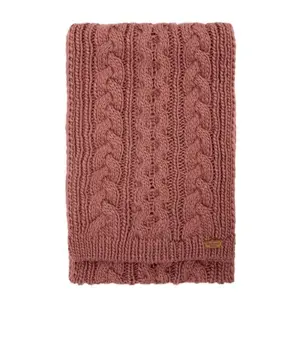 Barbour Logo Patch Ribbed Scarf And Beanie Set