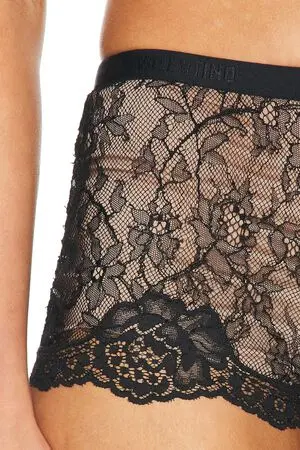 Valentino Garavani Jersey Lace Bottom - Nero