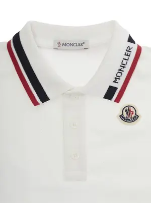 Moncler Collared Short-sleeved Polo Shirt