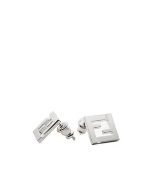 Fendi Silver-colored Metal Earrings
