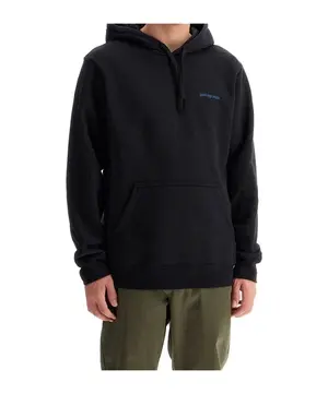 Patagonia Fitz Roy Icon Uprisal Drawstring-fastening Hoodie - Black
